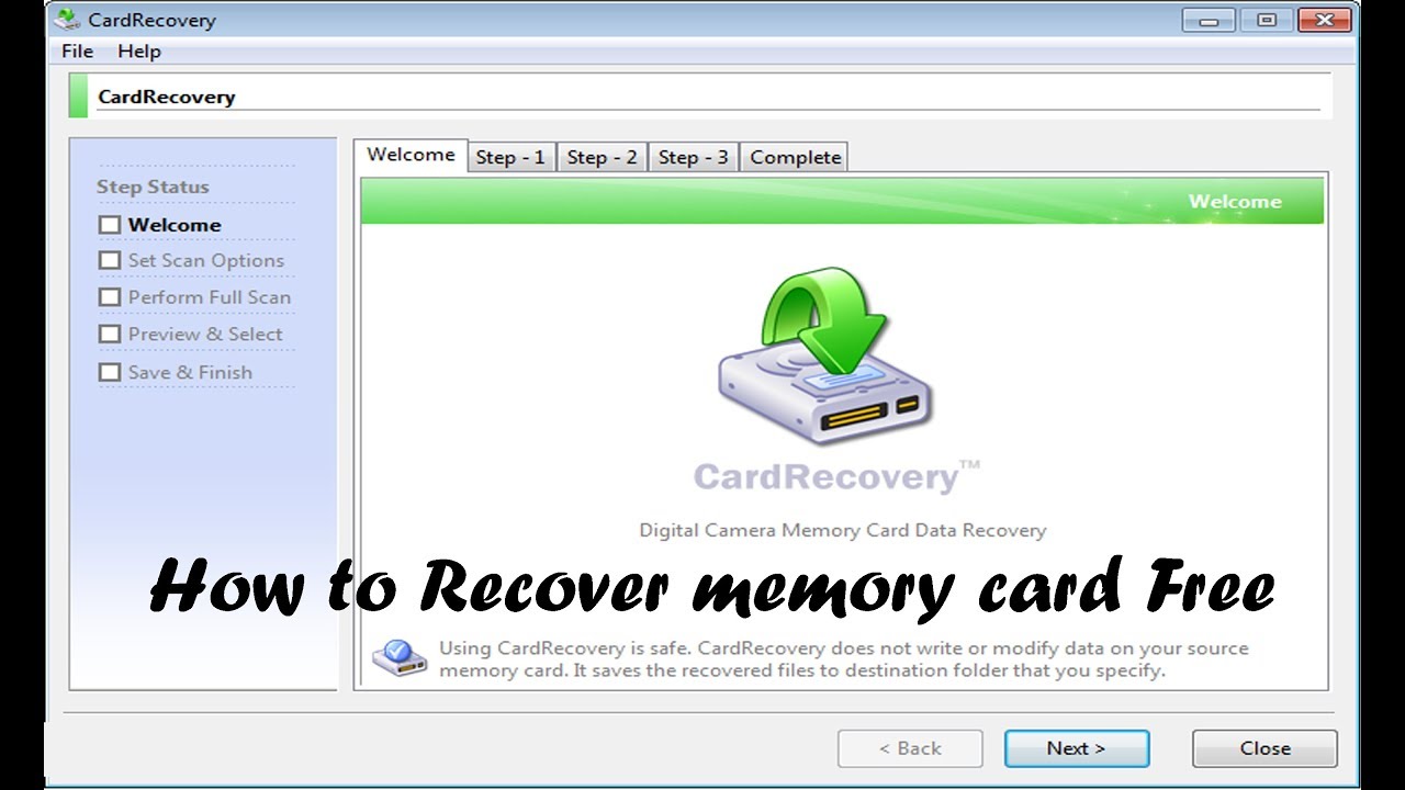 How To Memory Card Recovery and Activation Free - YouTube