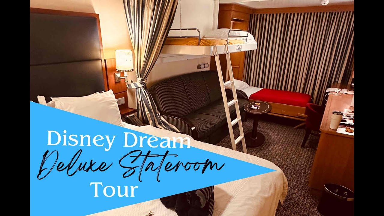 Deluxe Family Oceanview Stateroom with Verandah Tour | Disney Dream ...