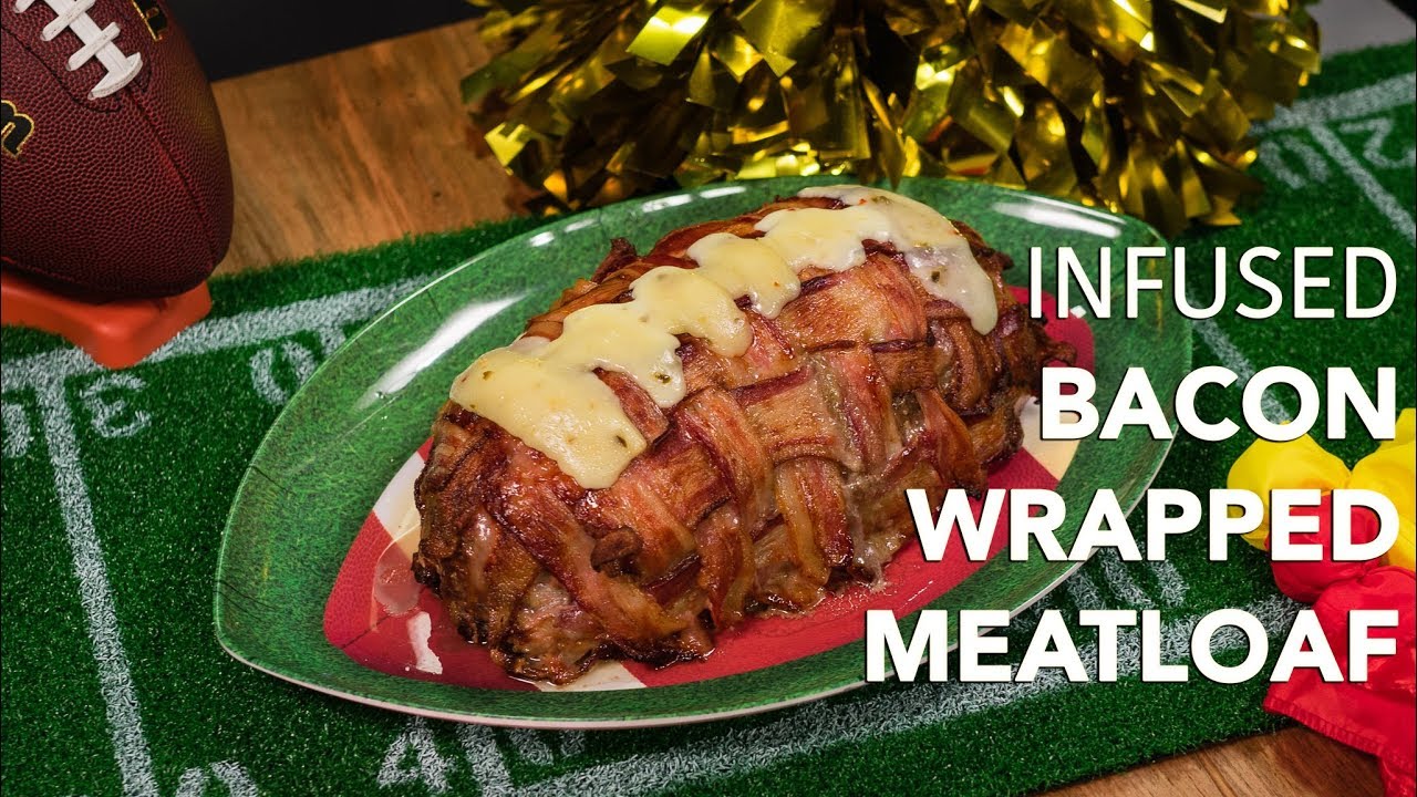 Bacon Wrapped Football Meatloaf - Infused Food How To - MagicalButter ...