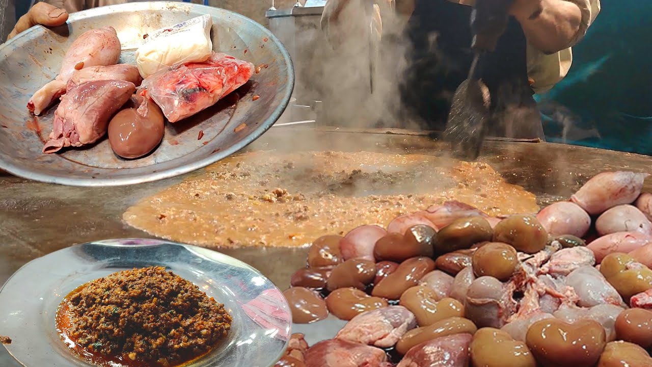 Burns Road Famous Kata Kat Recipe | Taka Tak Gurday | Bheja Fry ...