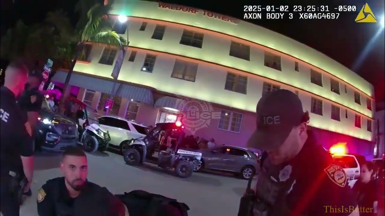 Video shows arrest of Olympic sprint medalist Fred Kerley confrontation with Miami Beach Police ...