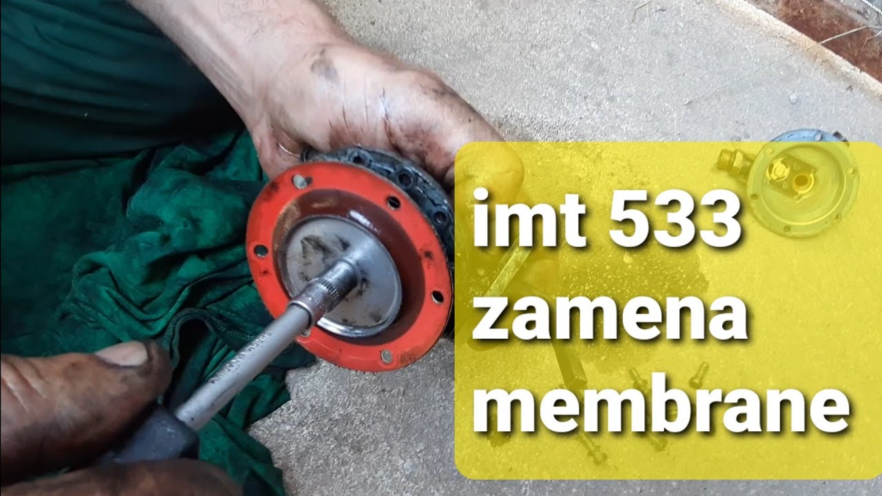 Skidanje AC pumpe i zamena membrane - traktor imt 533 - YouTube