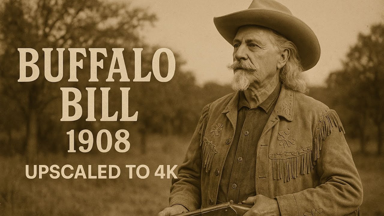 Buffalo Bill in 1908 🤠 The Real Wild West Legend | Restored & Upscaled ...
