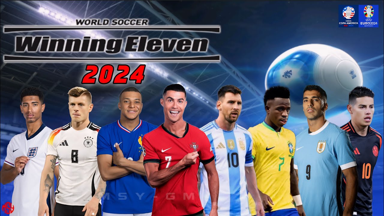Winning Eleven 2024 Mod EURO 24 & COPA AMERICA New Squad & New Kits ...