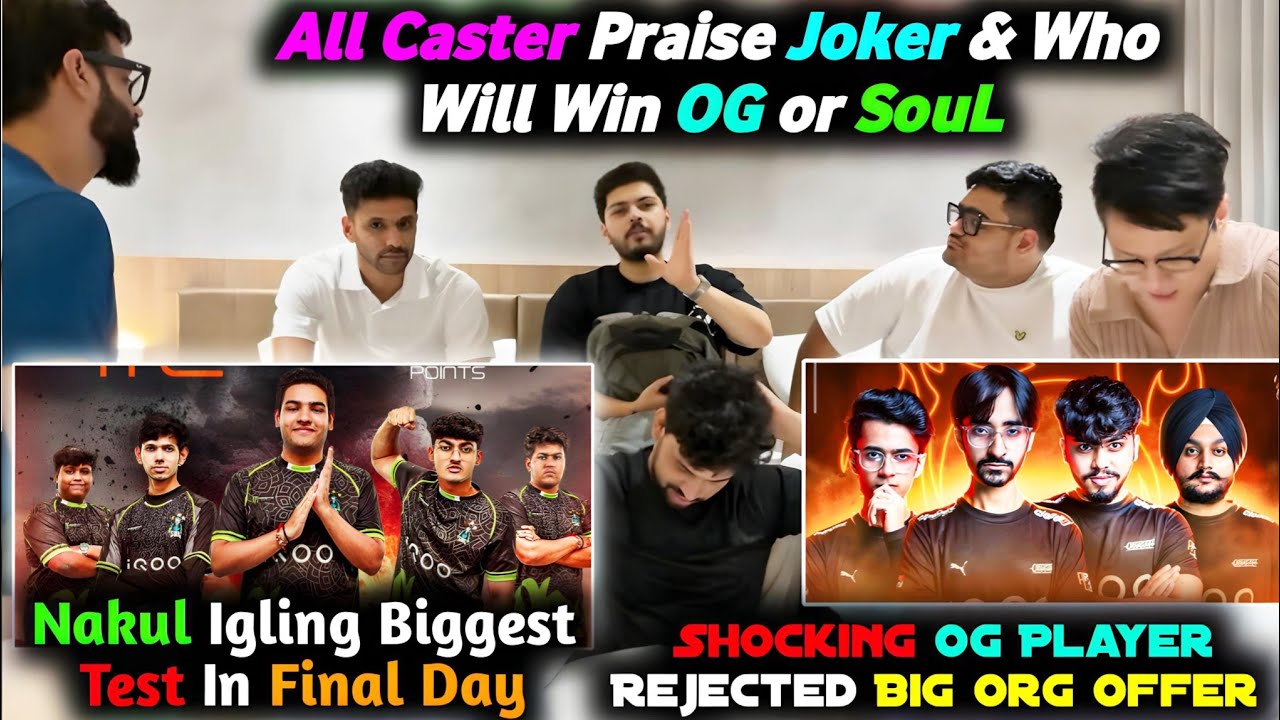 Caster Praising SouL Joker & Nakul Igling🔥 Fyxs On Legit Goblin🥵 Caster ...
