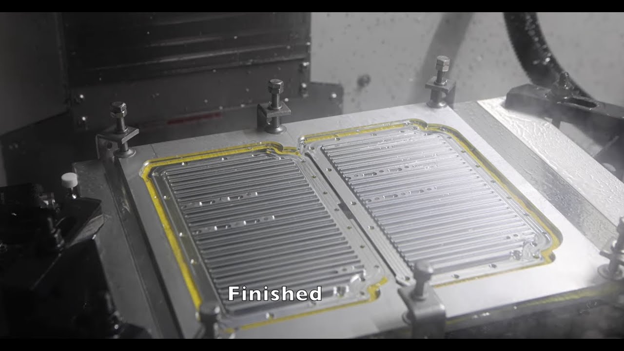 Cutting 2 3/16" Vesc Lids with Cooling Fins on a SYIL X7 CNC Mill - YouTube