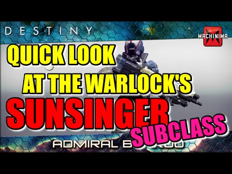 Destiny Beta: Quick Look at the Warlock's "Sunsinger" Subclass. - YouTube