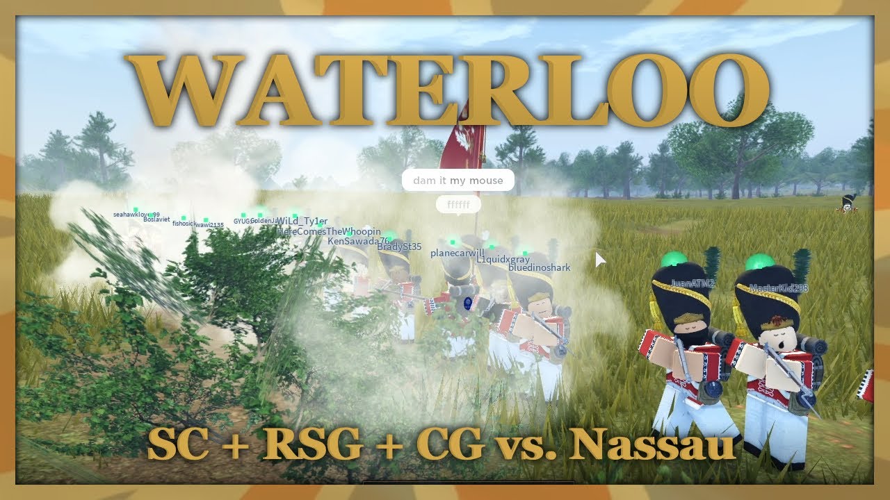 [ROBLOX WATERLOO] Crushing Defeat | SG + RSG + CG vs. Nassau - YouTube