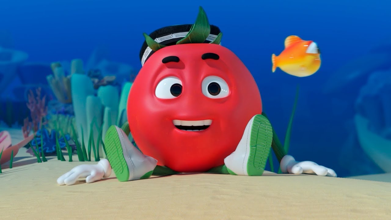 Tomato Doppi 🍅 Under Water | Fun Tomato Cartoons for kids | WOW CLUB ...