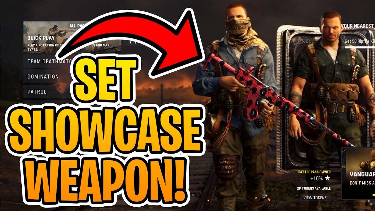 How To Set Showcase Weapon In Vanguard! - YouTube