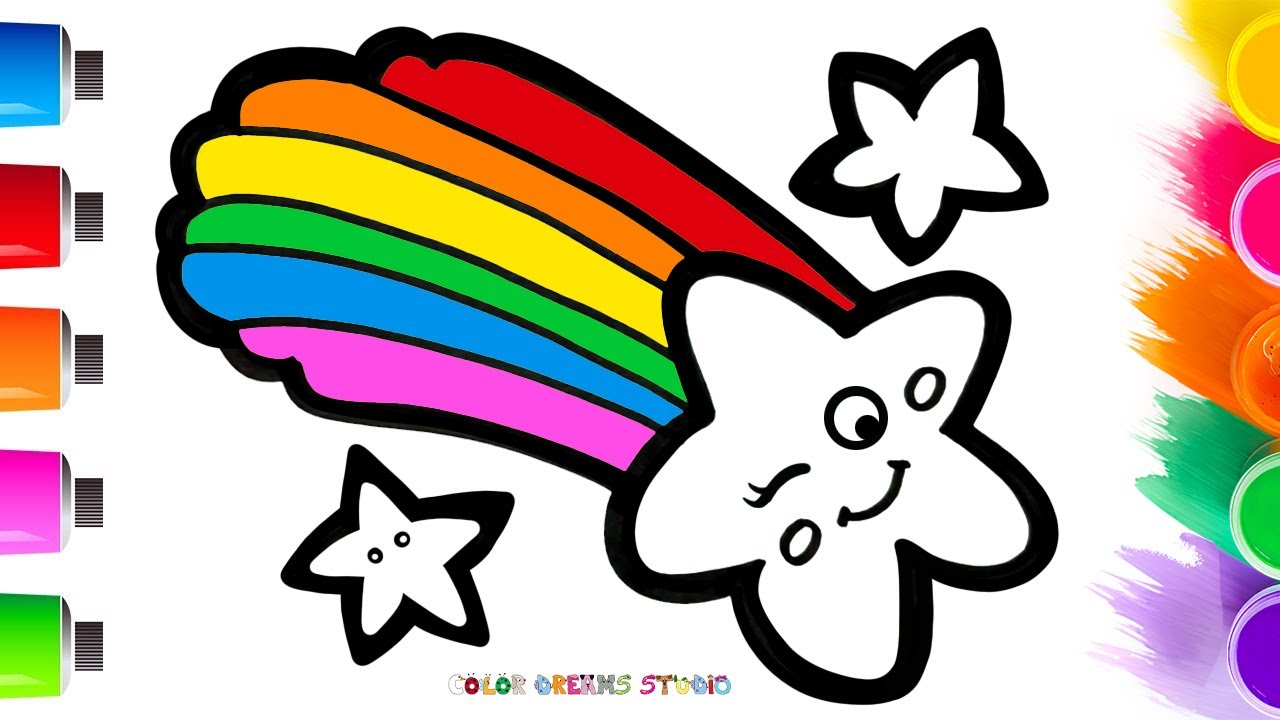 🌠How to Draw an Amazing Shooting Star | Easy Step By Step - YouTube