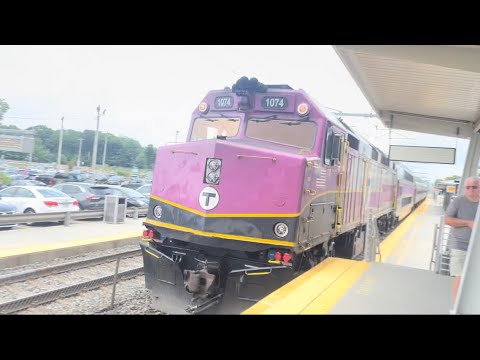 MBTA Express #1074 @ Mansfield - YouTube