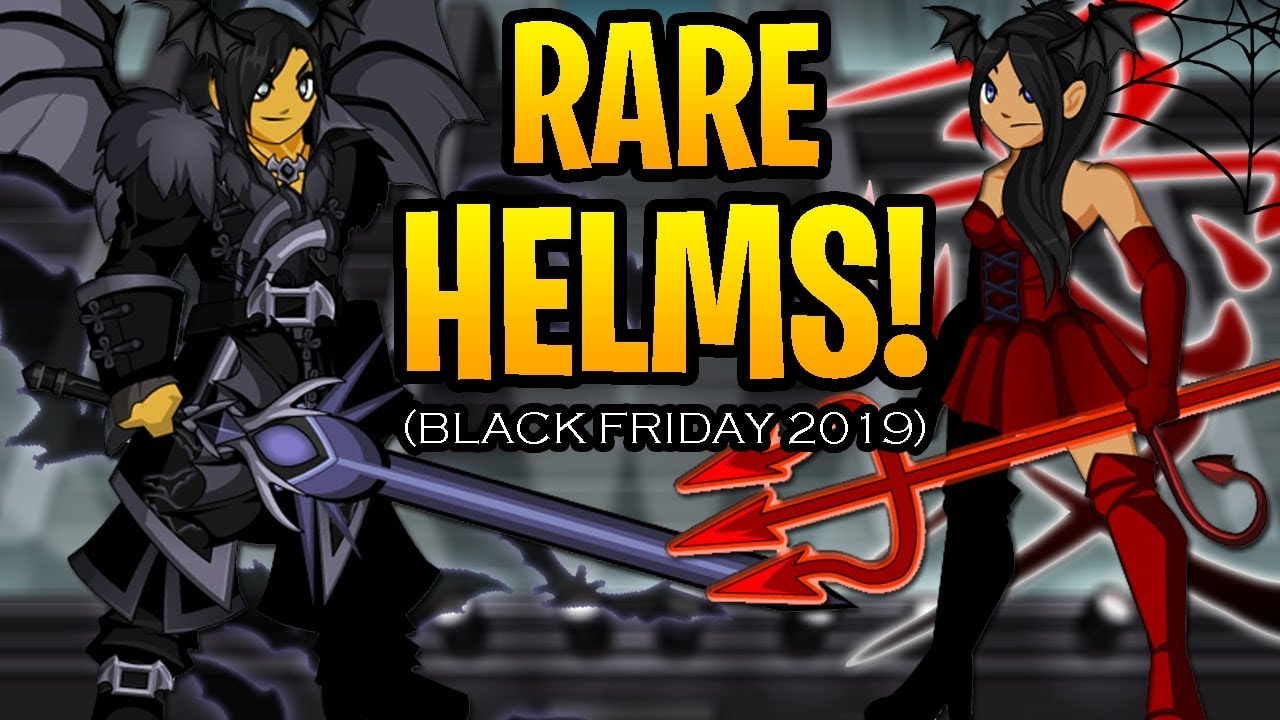 AQW - FREE HELMS! (Black Batty Wings Hair + Black Batty Wings Locks ...