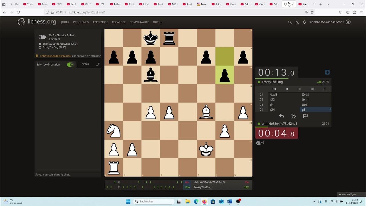road to 2800 en bullet #1 (lichess.org) - YouTube