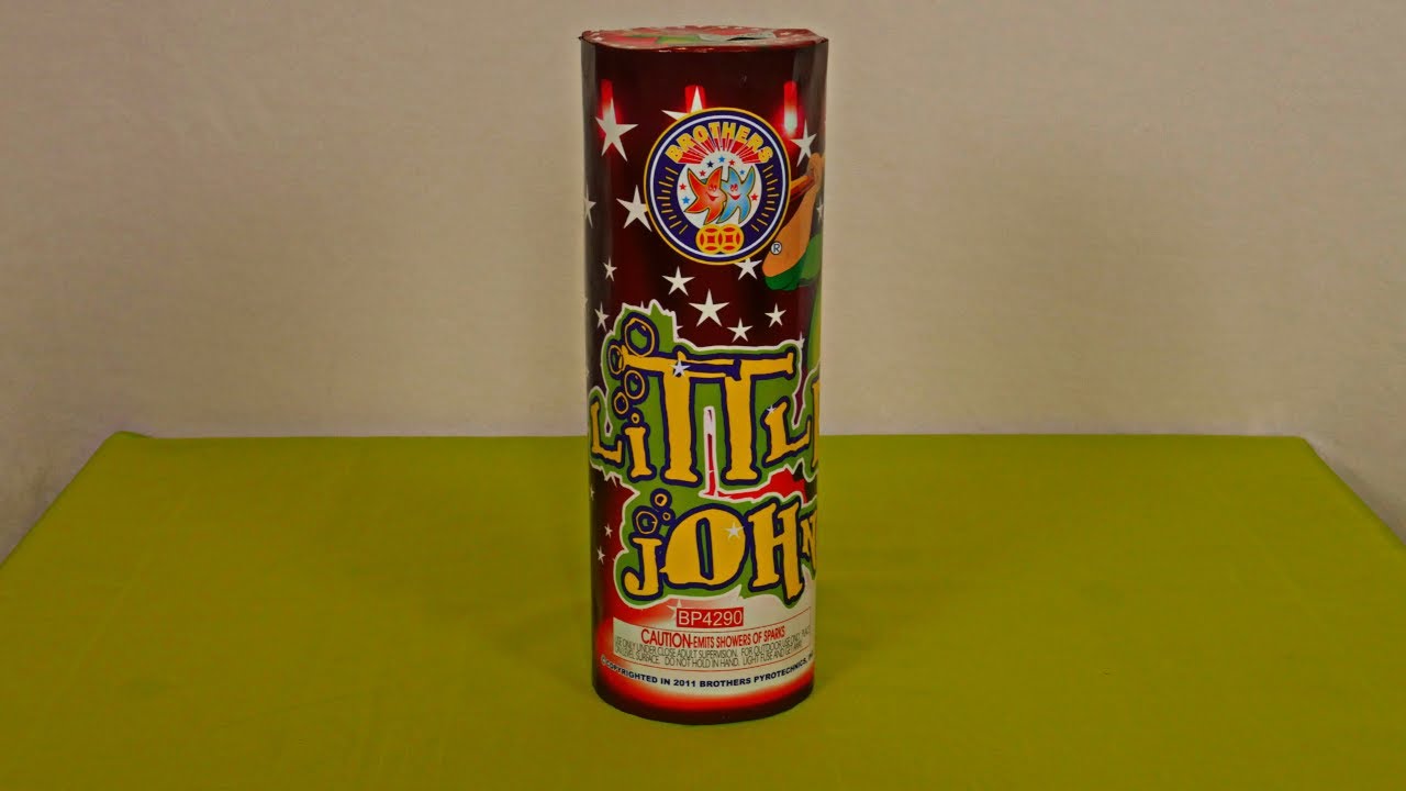 LITTLE JOHN Firework Fountain-Brothers Pyrotechnics - YouTube