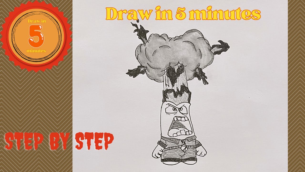 how to draw angry inside out 2 How to draw Disney characters Inside Out ...