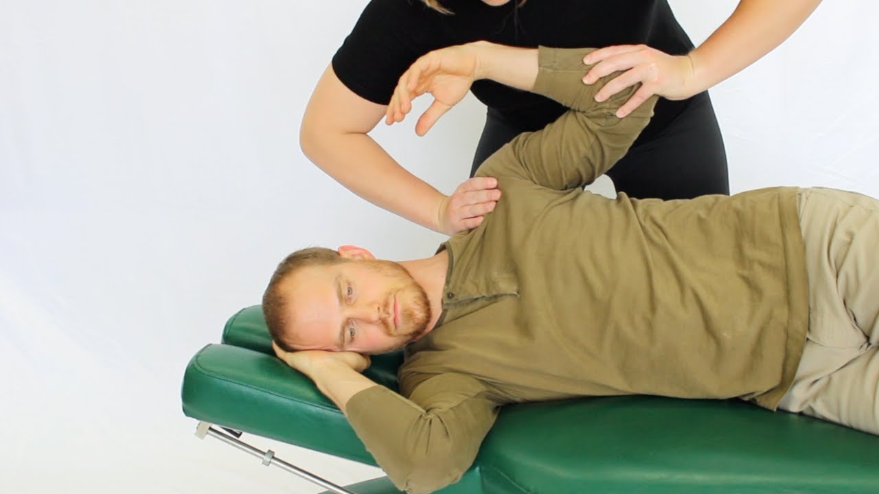 Shoulder Passive Compression Test (Side-lying) - YouTube