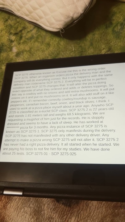 SCP 3275 Excuse Me This Is The Wrong Order - YouTube