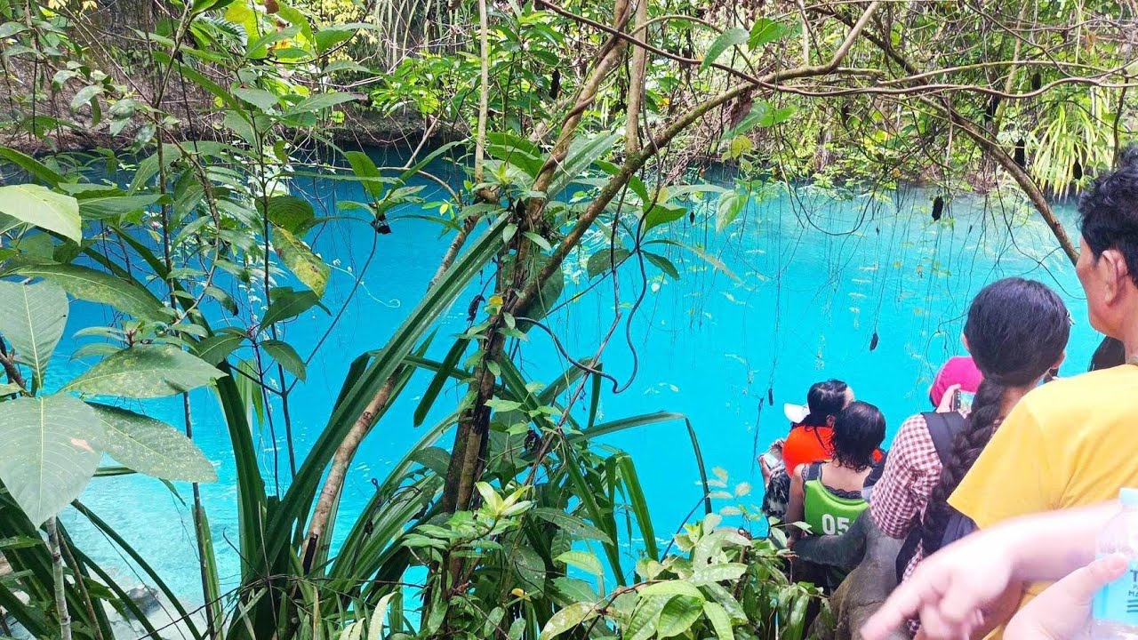 ENCHANTED RIVER SURIGAO ESCAPED (Watching fish Feeding) Part 1 Phil ...