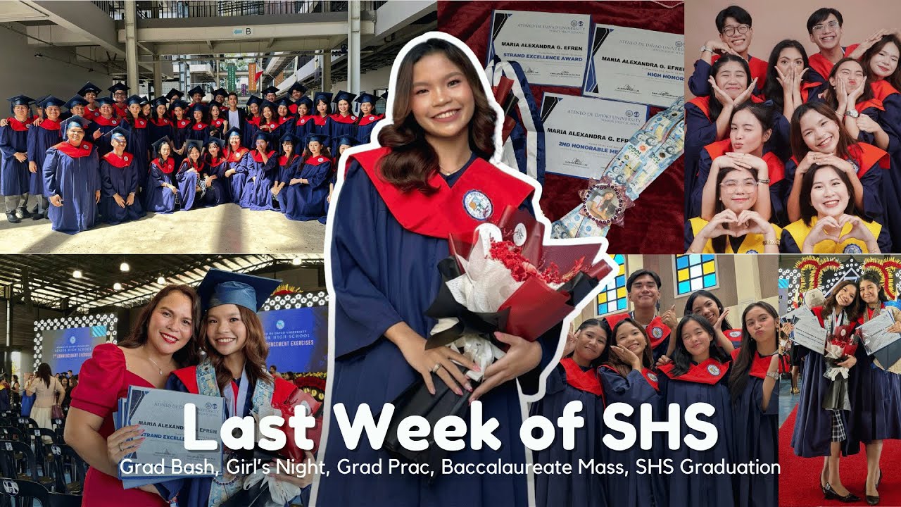 [vlog] 🎓💙 Last Week of SHS: Grad Bash, Girl’s Night, Baccalaureate Mass ...