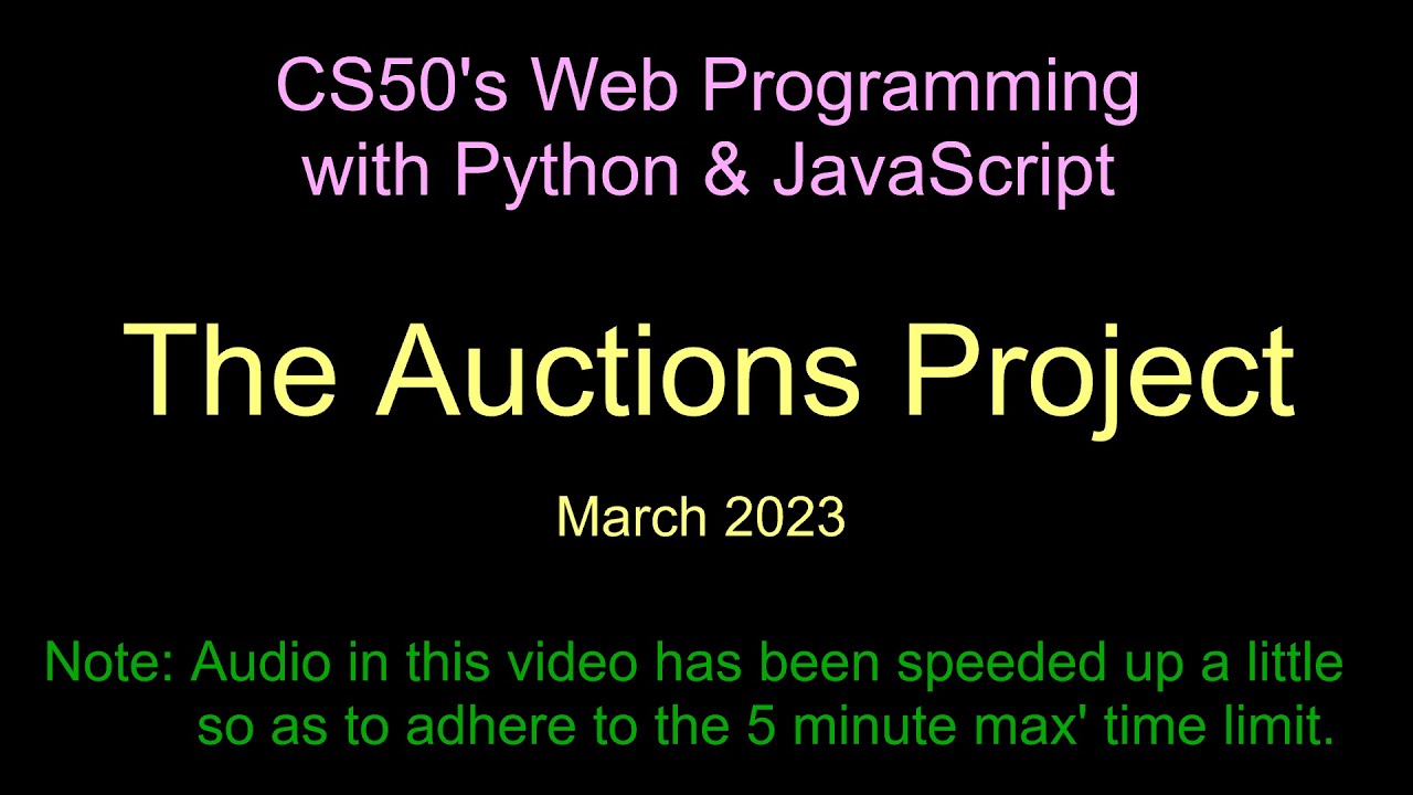 Cs50 Commerce Auction Project For Web Programming With Python 6539