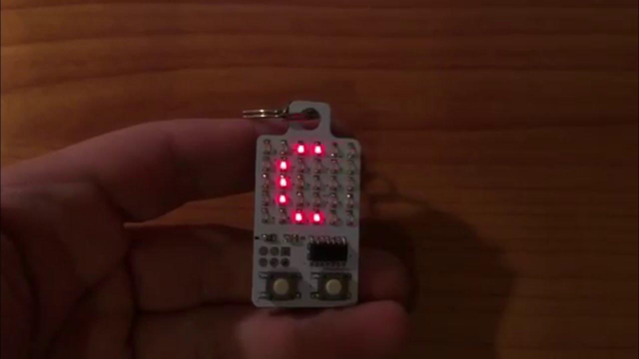 KeyChainino - scrolling text - YouTube