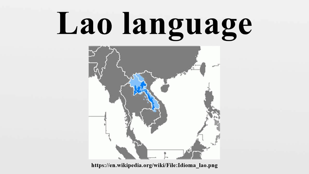 Lao language - YouTube