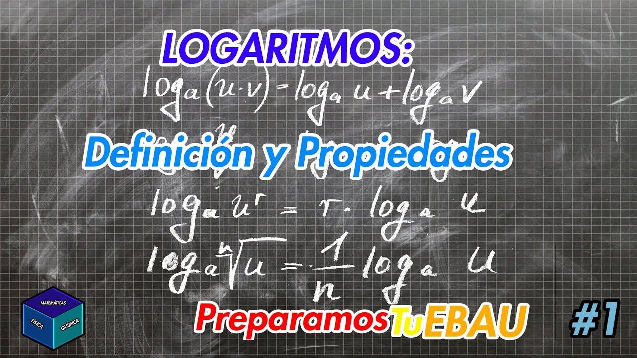 COMO RESOLVER LOGARITMOS POR DEFINICIÓN Y UTILIZANDO LAS PROPIEDADES ...