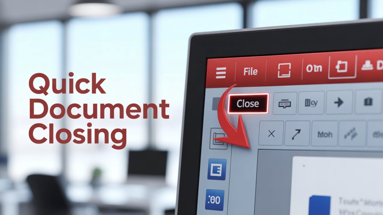 How to Easily Close an Active Document in Ms Word - YouTube