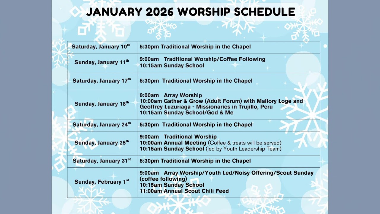 The Second Weekend after Epiphany, Sunday, January 18, 2026 9:00am ...