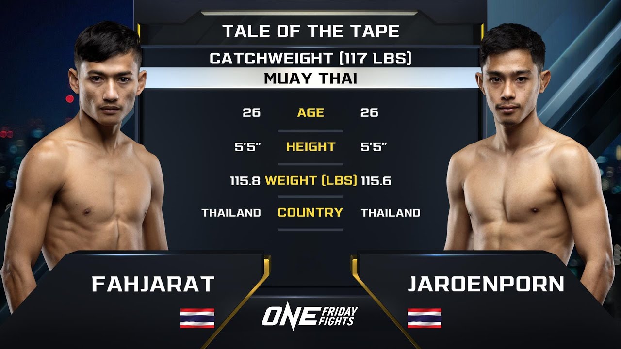 ฟ้าจรัส ส.เดชะพันธ์ vs เจริญพร ใต้คู้บอน | ONE ลุมพินี 95 | 31 ม.ค. 2568 | Ch7HD - YouTube