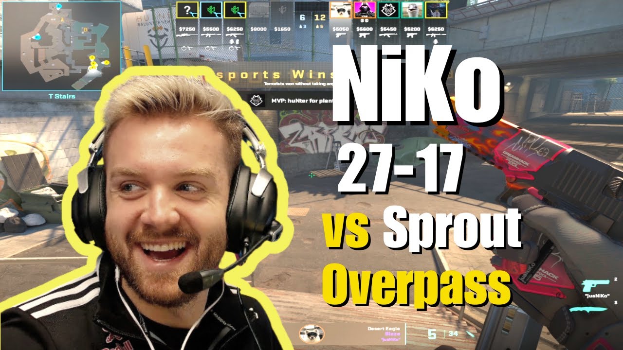 【CS2 POV+Utility】G2 NiKo (27-17) vs Sprout (Overpass) | CCT 2023 Online Finals 5 | Dec 3, 2023 ...