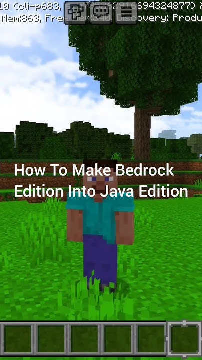 How To Make Bedrock Edition Into Java Edition😎🥳😀|Tutorial Shorts|# ...