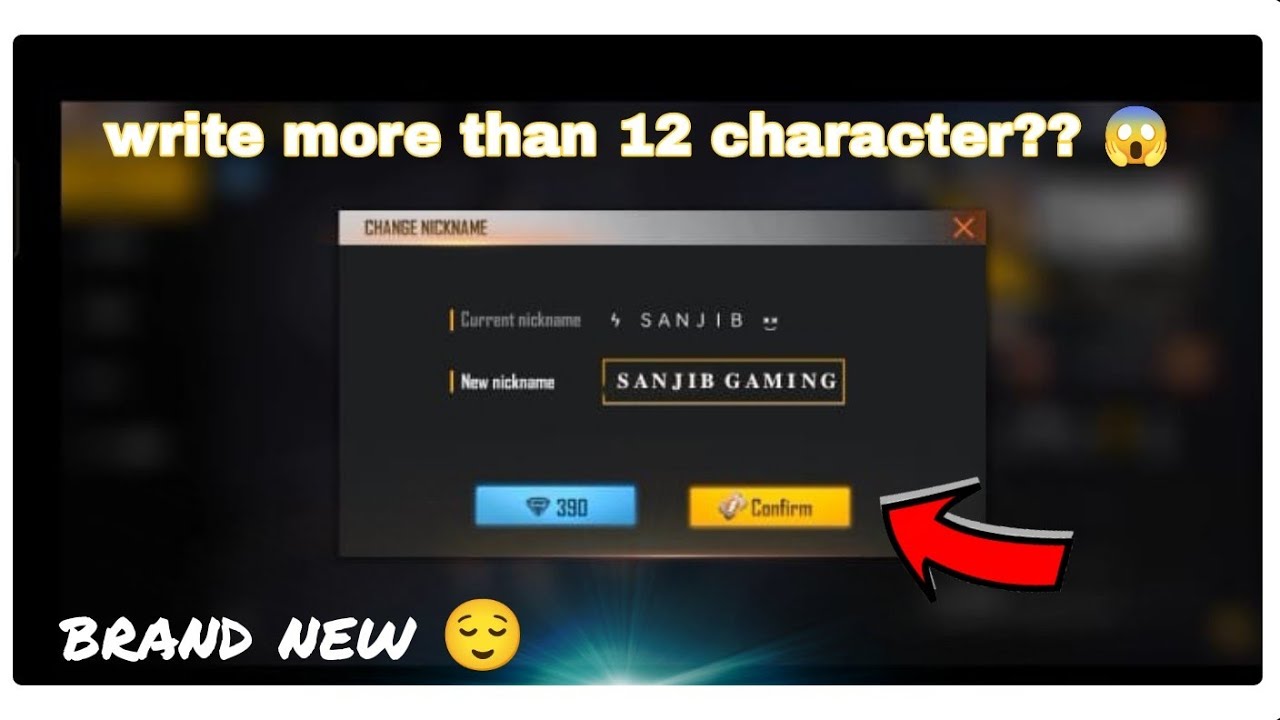 How to make long name in free fire || write more than 12 character in ...