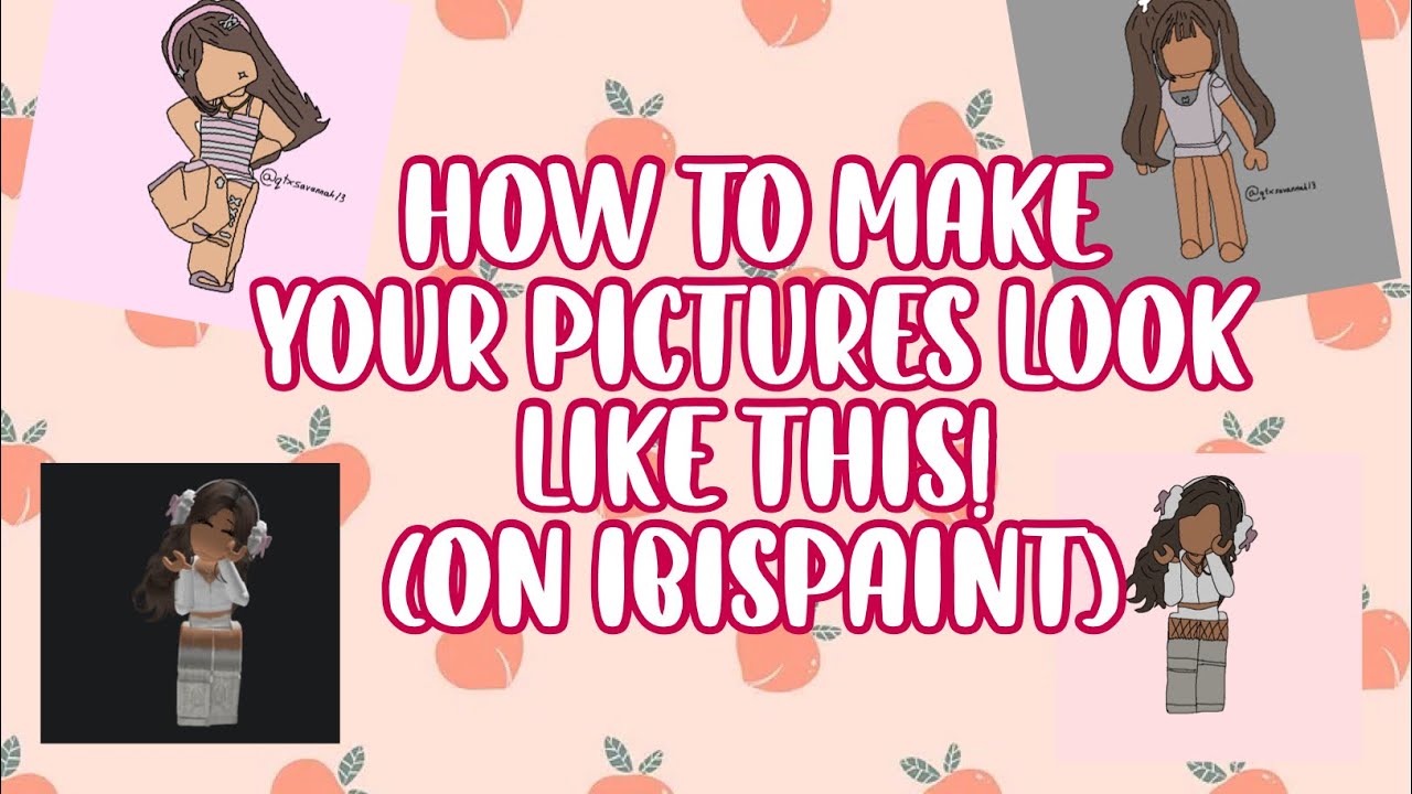 How to make your pictures on ibisPaint look like this! 👀 - YouTube