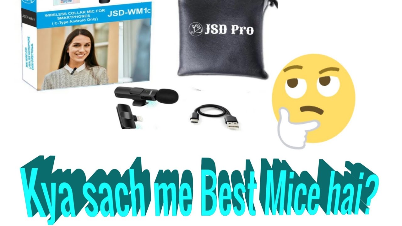 Best Wireless Budget Mice for YouTuber ,JSD PRO Wireless Mic,youtub me video banane ke liye mic ...