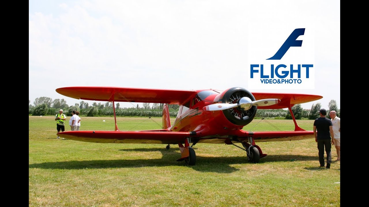 Beachcraft StaggerWing "Red Rockette" by Biff Windsock - YouTube