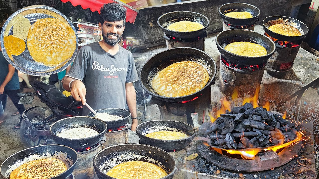 Charcoal Dibba Roti | Hyderabadi Dibba Roti Rs. 40/-| Indian Street ...