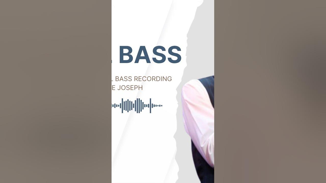 When God Speaks Gospel Bass Recording Session for Enide Joseph @PenTabRecords - YouTube