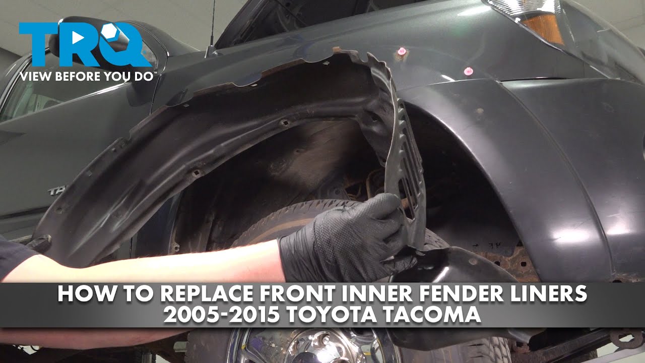 How to Replace Front Inner Fender Liners 2005-2015 Toyota Tacoma - YouTube