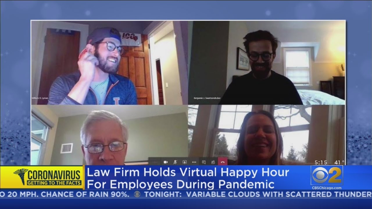 Law Firm Holds Virtual Happy Hour For Employees During Pandemic - YouTube