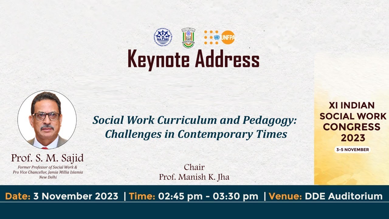 Keynote Address & Plenary Session 1A | XI Indian Social Work Congress ...