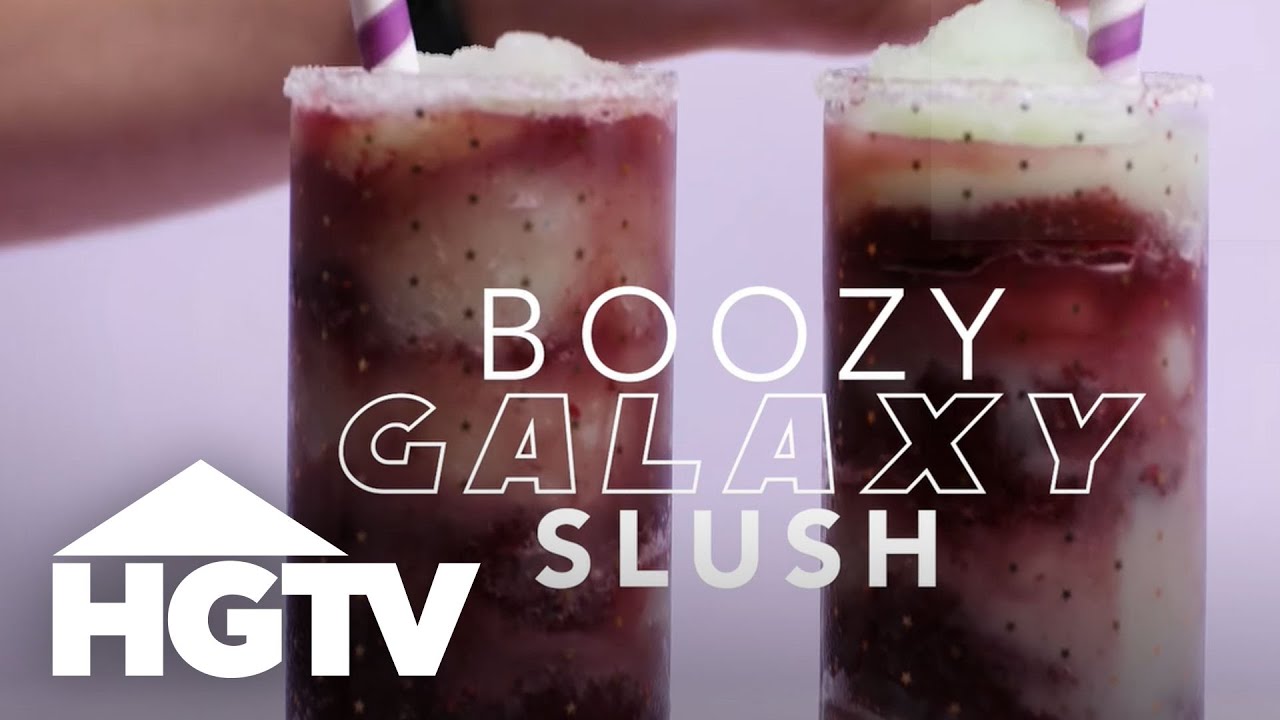 Boozy Galaxy Slush Recipe | HGTV - YouTube