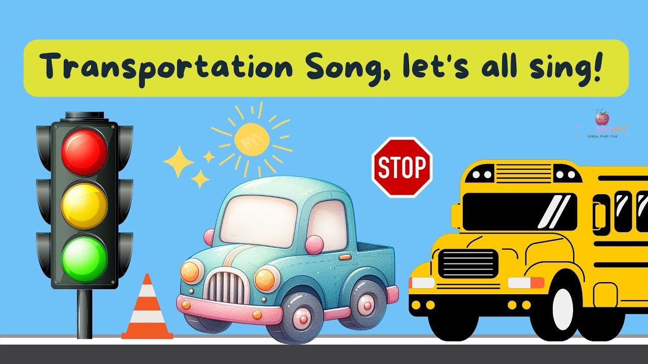 Transportation Song for Kids | Learn Vehicle Sounds | BooBooABC | Cars ...