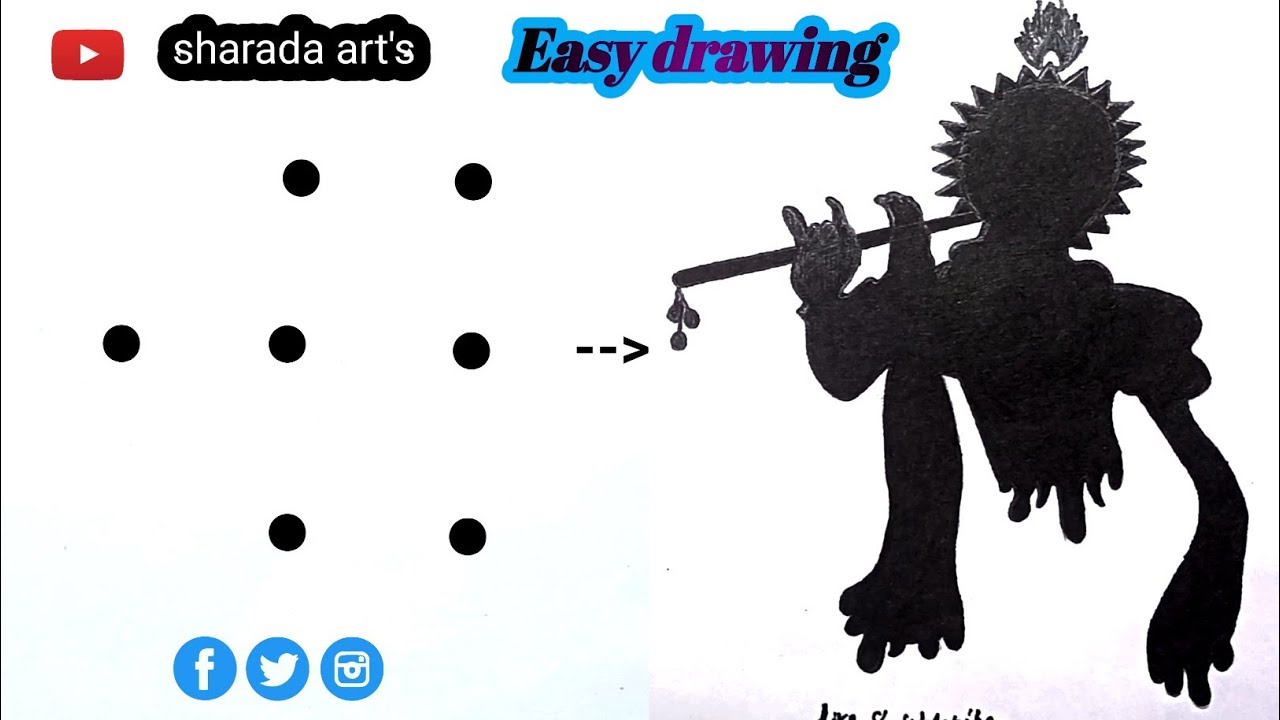 How to drow Krishna ji | Complete tutorial video | Step by step easy ...