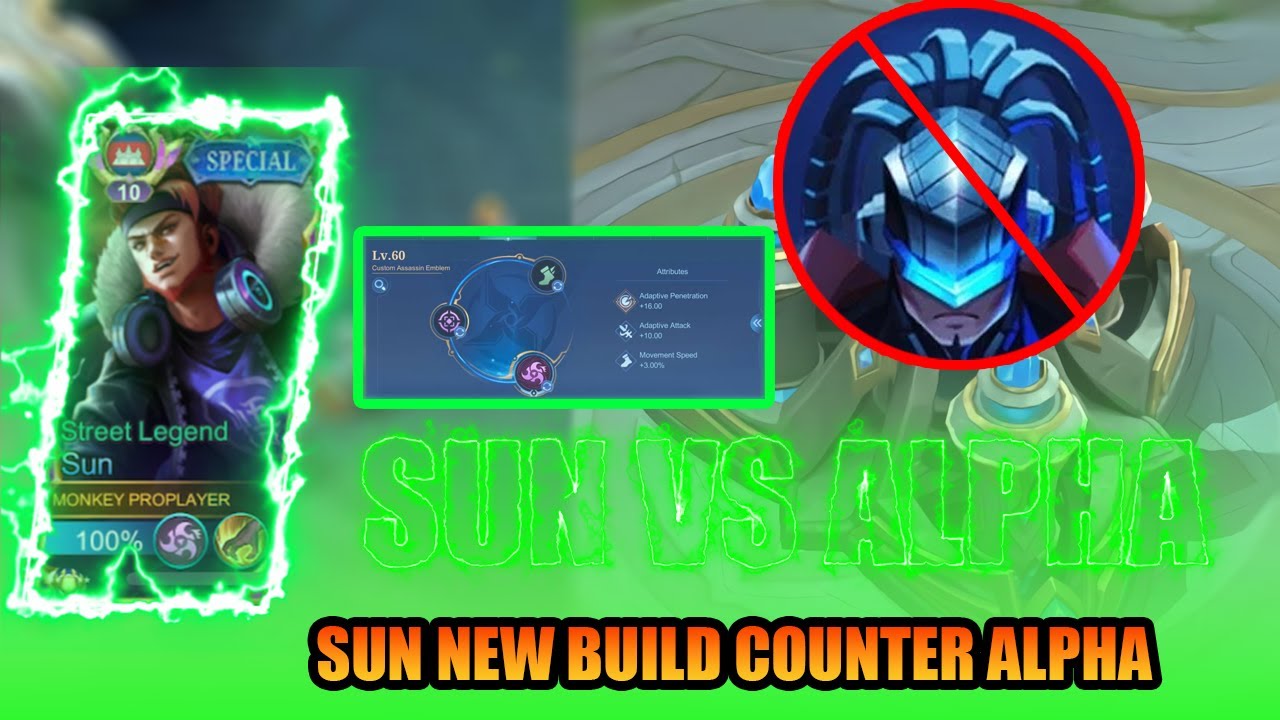 Sun New Emblem (PLEASE TRY) - Build Top 1 Global Sun ~ MLBB - YouTube