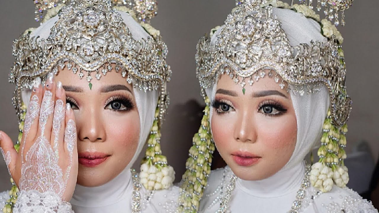 FULL WEDDING MAKEUP TUTORIAL SUNDA SIGER LILIS HARYATI - YouTube