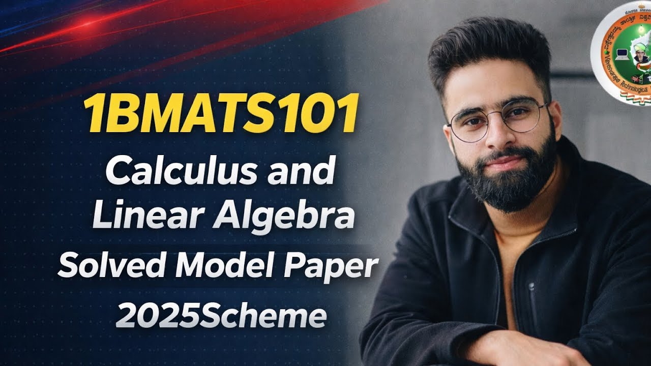 1BMATS101 Vtu Solved Model Question Paper | Q.1 (a) - YouTube