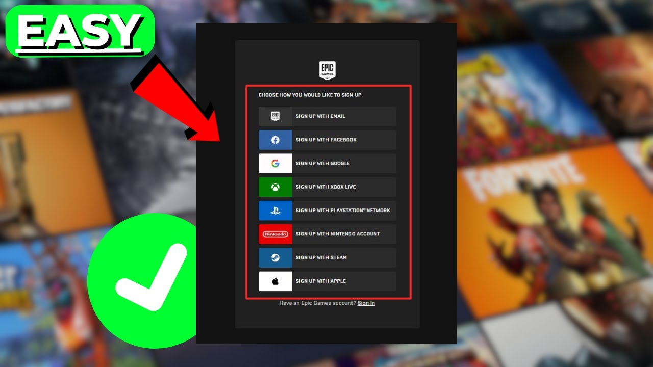 How to Create Epic Games Account | 2024 - YouTube