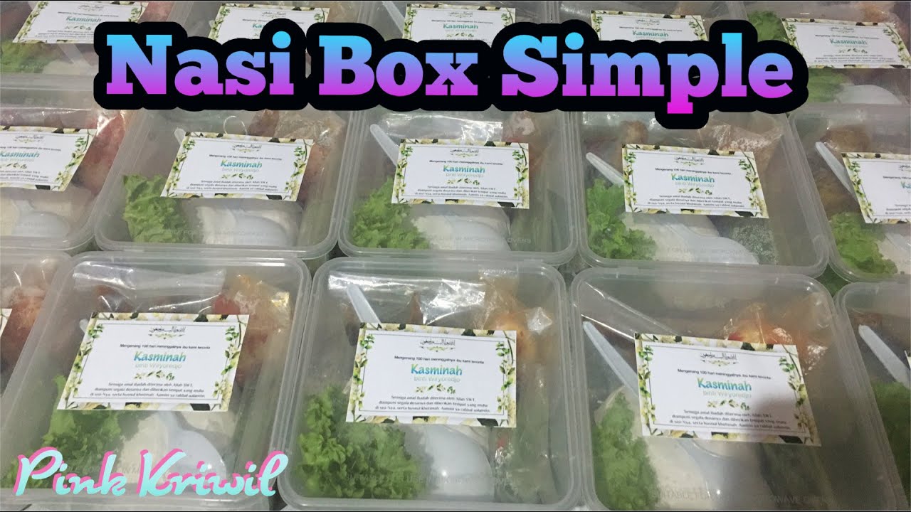Nasi box simple dan murah tapi keliatan mewah | Ide nasi box untuk ...